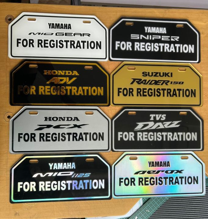For Registration Plate Acrylic 3mm for All Kinds of Motorcycle | Lazada PH