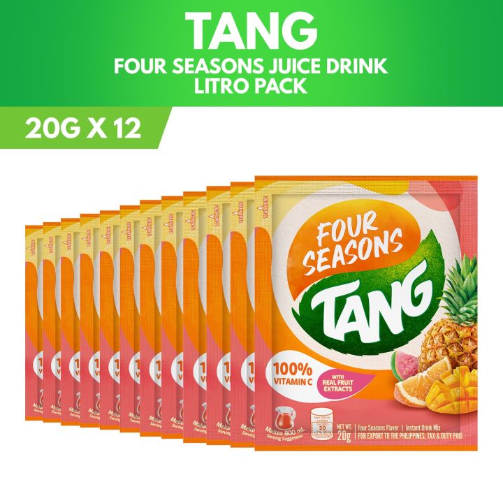 Tang Four Seasons Litro Pack 20G - Pack of 12 | Lazada PH