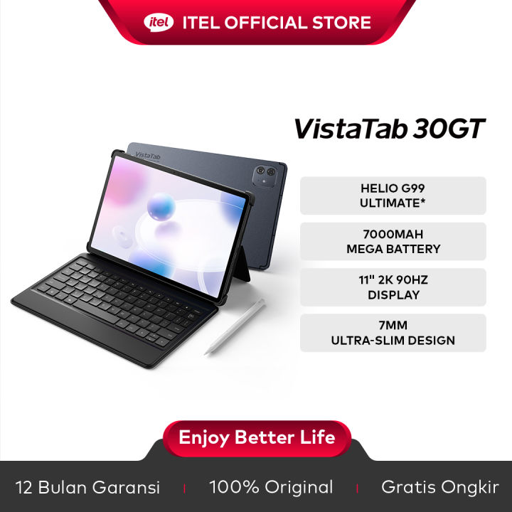Official itel VistaTab 30GT 6+128GB Tablet / Pad - Helio G99 | Layar 11” 2K 90Hz | 7000mAh ...