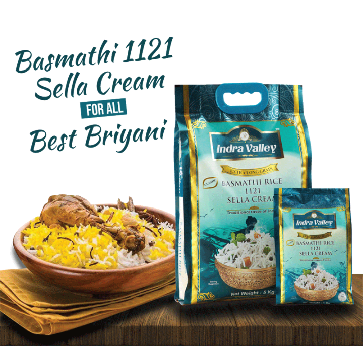 Indra Valley Sella Cream Basmathi Rice - 1kg & 5kg | Lazada