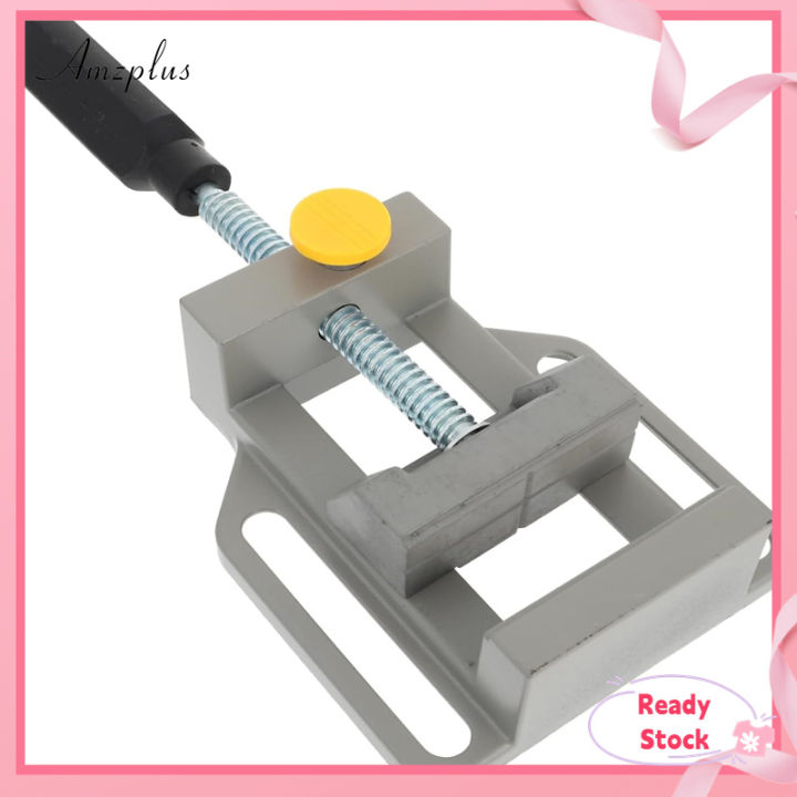 Bench Vise, Table Vice Clamp With Rubber Handle, Rotating Screws, Quick ...