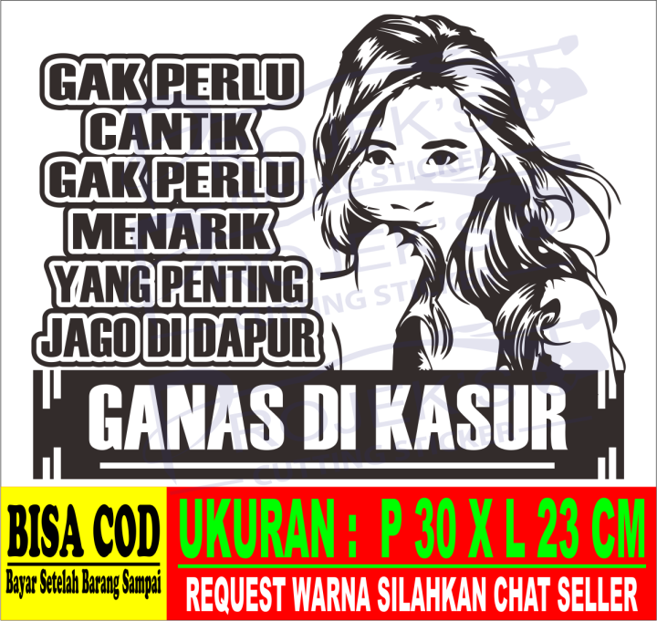Cutting Sticker Mobil Sticker Tulisan Sticker Kata Kata Gak perlu ...