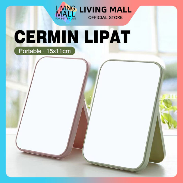 Cermin Lipat Persegi 15x11cm Portable - Cermin Kecantikan & Riasan ...