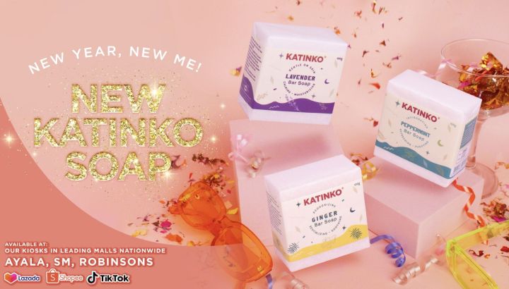 Katinko Bar Soap Set (Peppermint, Ginger, Lavender | Lazada PH