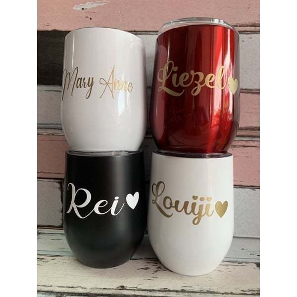 Personalized Egg Mug Stainless Steel Hot & Cold w/ Name (Pa message na ...