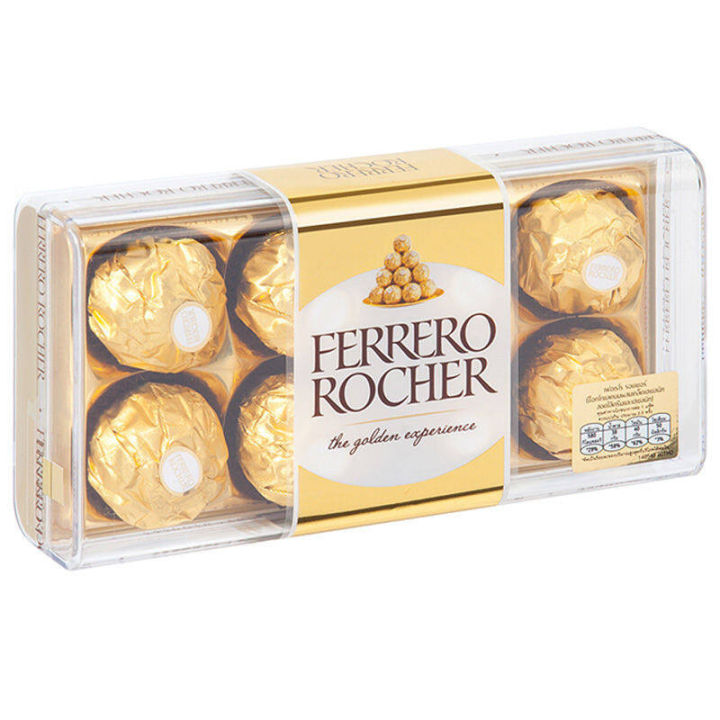 Ferrero Rocher เฟอร์เรโร รอชเชอร์ ช็อกโกแลต (เลือกขนาดได้) | Lazada.co.th