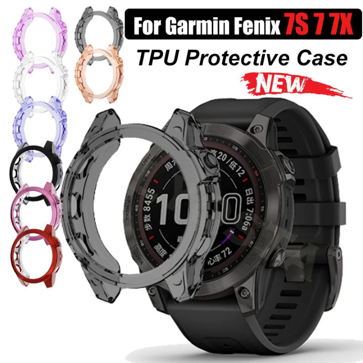 Soft TPU Protector Case For Garmin Fenix 7S 7 7X Smart Watch Protector ...