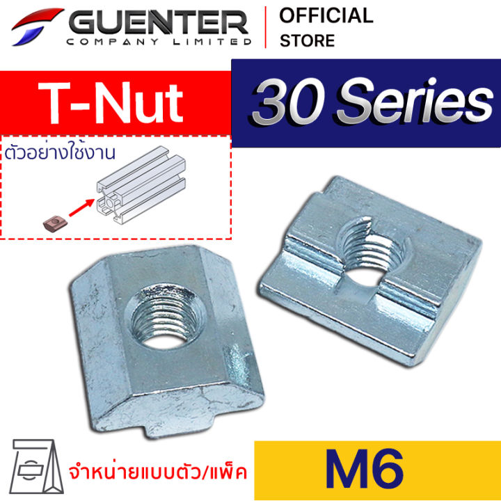 T-Nut M6 30 Series (จำหน่ายแบบแพ็ค) ราคาถูกสุด!!! น็อตยึดสำหรับ ...