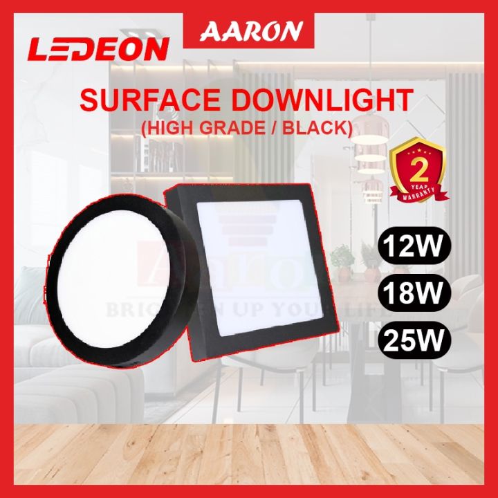Surface Downlight LED Black Frame Surface Mounted Downlight 18W/25W ...
