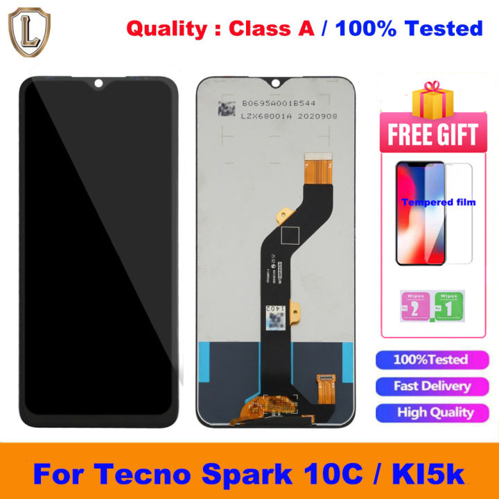 100% Tested Original LCD For Tecno Spark 10 10C KI5k LCD Display Touch ...