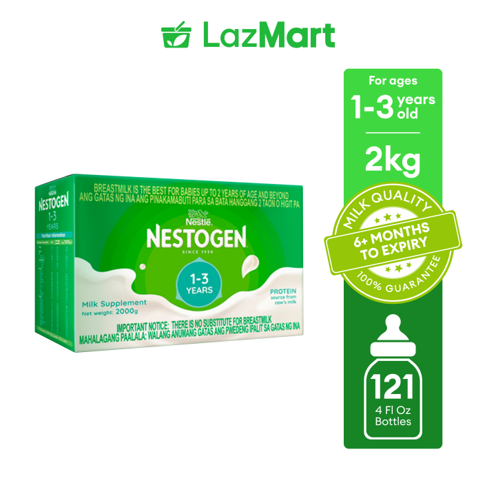 NESTOGEN 3 Milk Supplement For 1-3 Years Old 2kg | Lazada PH