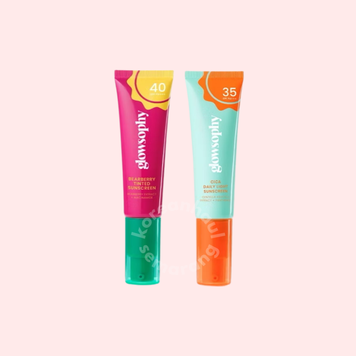 Glowsophy 2in1 Sun Protection Bearberry Tinted Sunscreen + Cica Daily ...