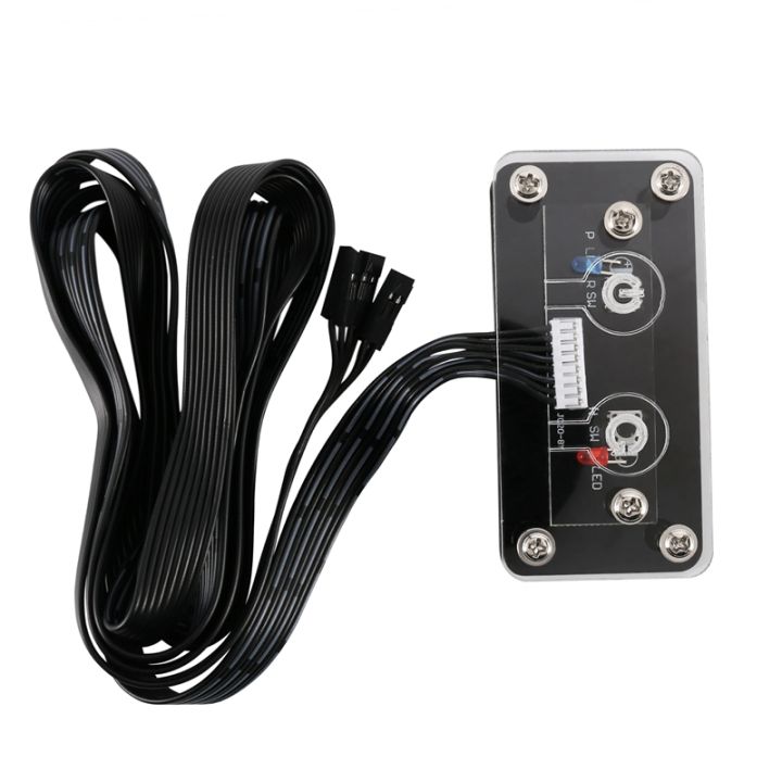 Desktop Computer Switch External Power Switch Power Button+Restart Button PC Case Power Supply ...