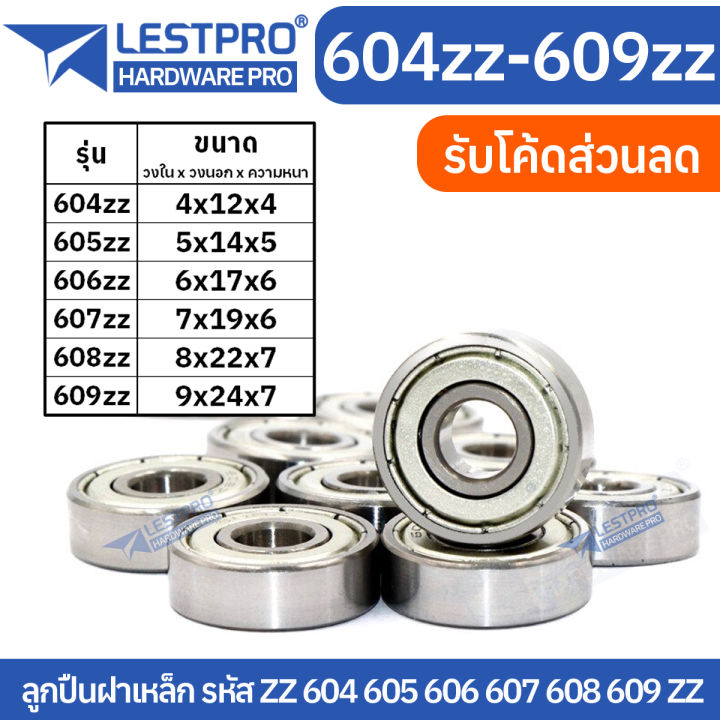ตลับลูกปืนเม็ดกลมร่องลึก ฝาเหล็ก 2 ข้าง MINIATURE BALL BEARINGS TWO ...