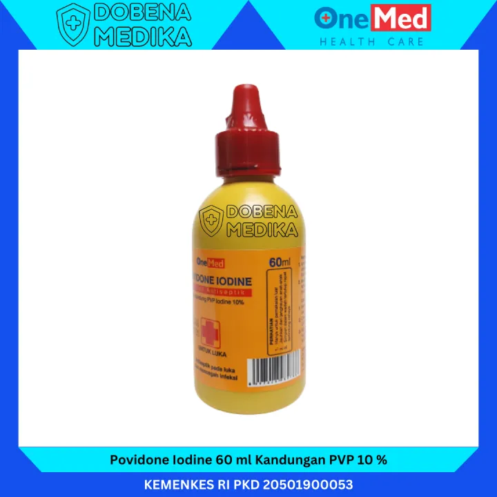 OneMed Povidone Iodine Larutan Antiseptik Obat Luka 60 ml | Lazada ...