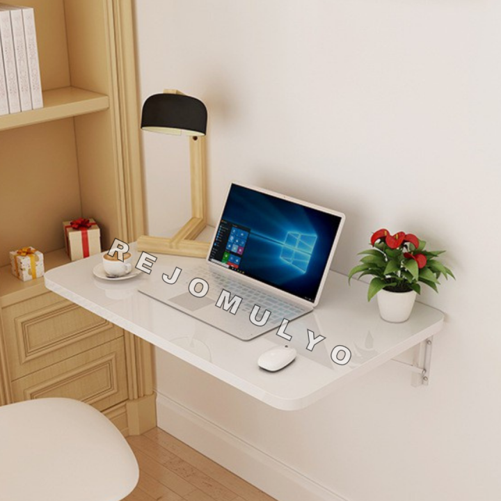 Meja Lipat Dinding 60 x 30 Meja Belajar Kerja Dinding Ambalan Tempel ...