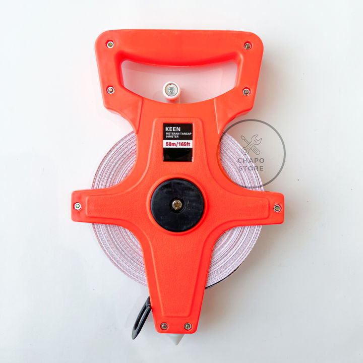 Meteran tancap tanah 30 50 100 meter meteran roll gulungan | Lazada Indonesia