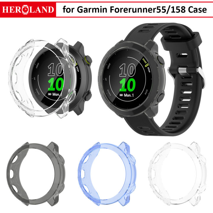 TPU Protective Case for Garmin Forerunner 55 Soft Hollow Cover Shell ...