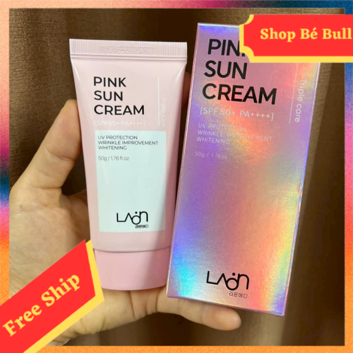 (Siêu Hot) Kem Chống Nắng PINK SUN CREAM LAON SPF50+ Cấp Ẩm , Chống Tia ...
