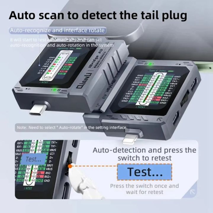 IBridge A3 Phone Tail Plug Detector Support and Type-C Interface ...