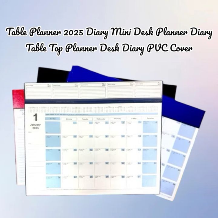 【READY STOCK】Table Planner 2025 Diary Mini Desk Planner Diary Table Top ...