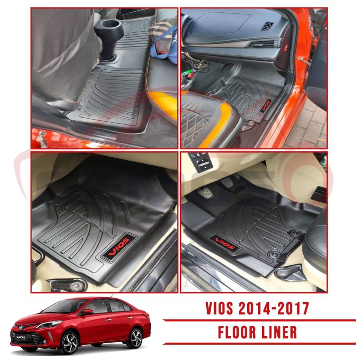 TOYOTA VIOS 2014 - 2018 DEEPDISH MATTING (2014 2015 2016 2017 2018 ...