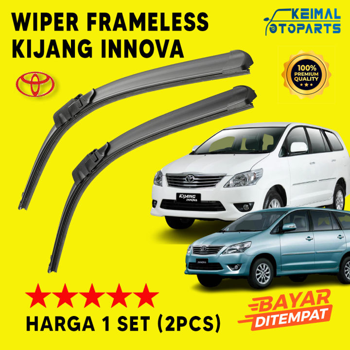 Wiper Frameless Toyota Innova Lama / Karet Wiper Kijang Innova 1 Set ...