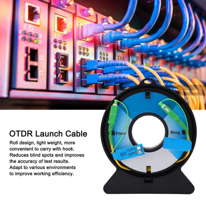 OTDR Launch Cable Box 10.00 Threshold Fiber Optic Test Tool Set for ...
