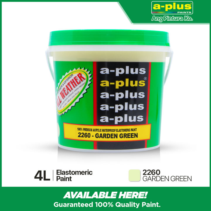 A-Plus All Weather 4L- 2660 Garden Green family color green for ...