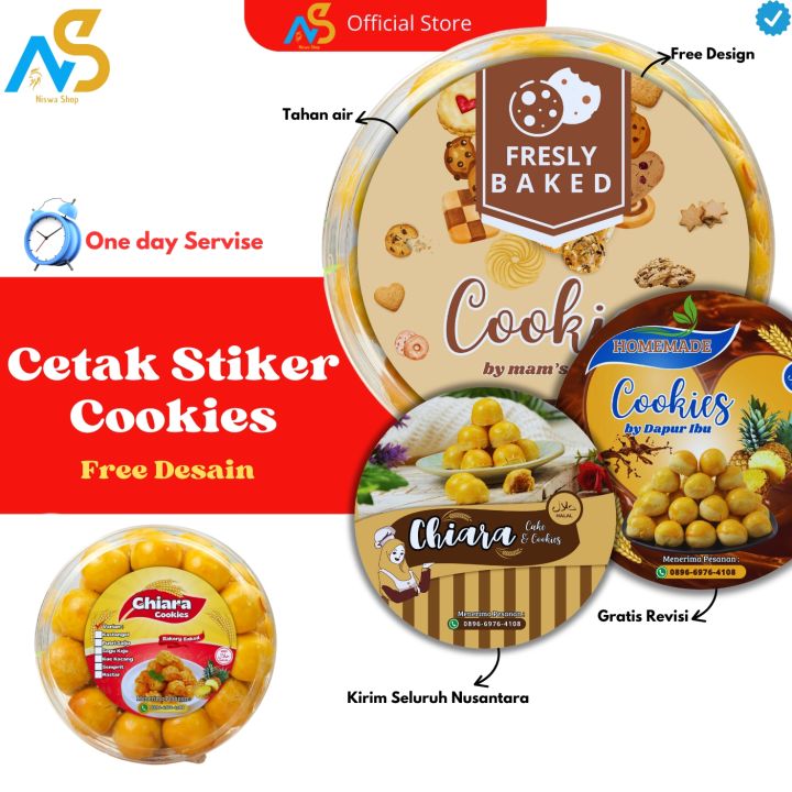 [Per 20 PCS ] STIKER KUE - STIKER KUE KERING - STIKER KUE CUSTOM ...