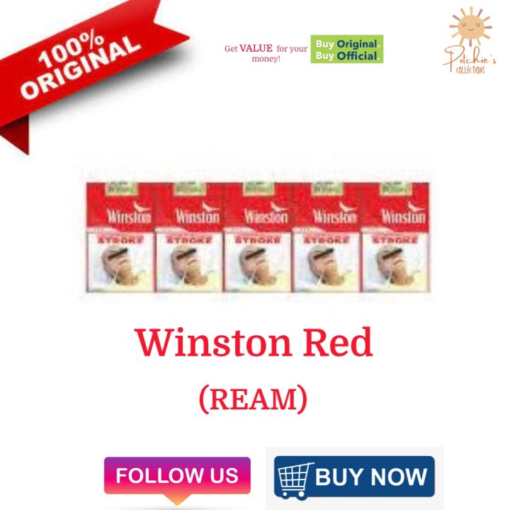 Winston Red Ream (10 Packs, Flip-top) | Lazada PH