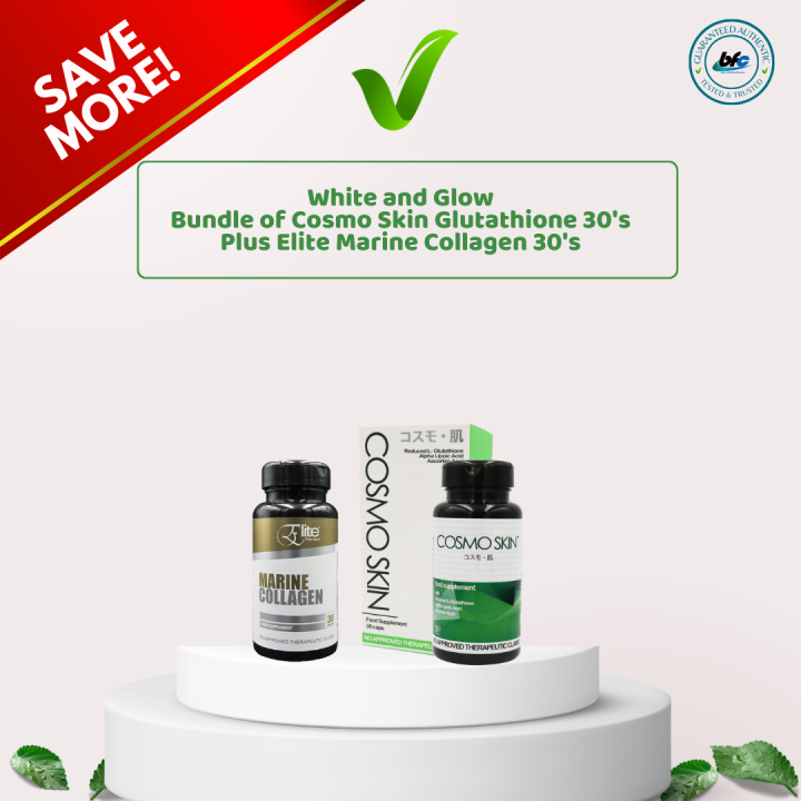 Cosmo Skin White and Glow : Bundle of Cosmo Skin Glutathione 30's Plus ...