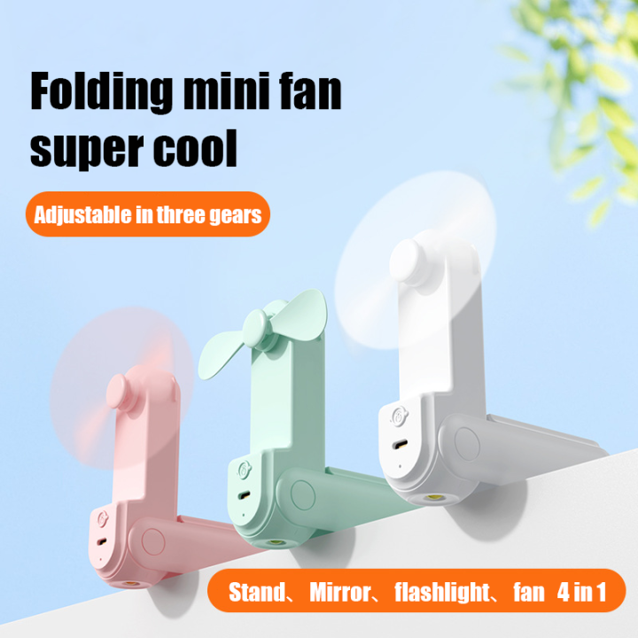 WUMI Mini Fan Rechargeable 1500 mA Portable Handheld Handy USB Pocket ...