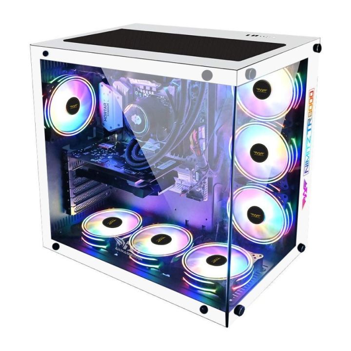 Casing PC Gaming Armaggeddon Nimitz TR8000 - Putih | Lazada Indonesia