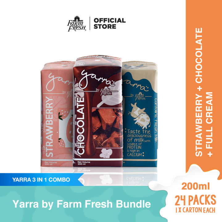 Yarra by Farm Fresh UHT Chocolate Milk + Yarra by Farm Fresh UHT Full ...
