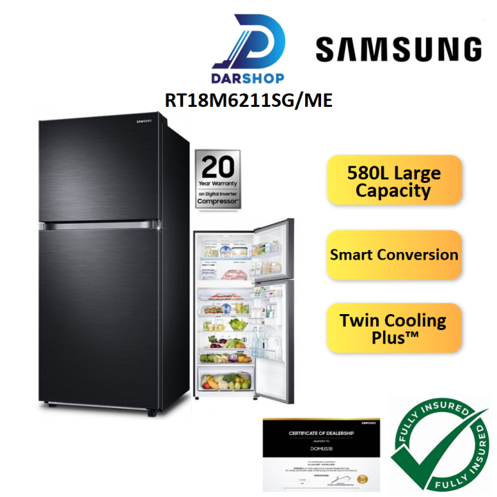 Samsung Refrigerator 2 Door Inverter 580L Fridge i Sejuk i Ais 2 Pintu ...