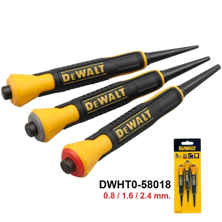 DEWALT ชุดตัวนำตะปู รุ่น DWHT0-58018 ตอกนำศูนย์ 3 ชิ้น ทำจากเหล็ก Solid ...