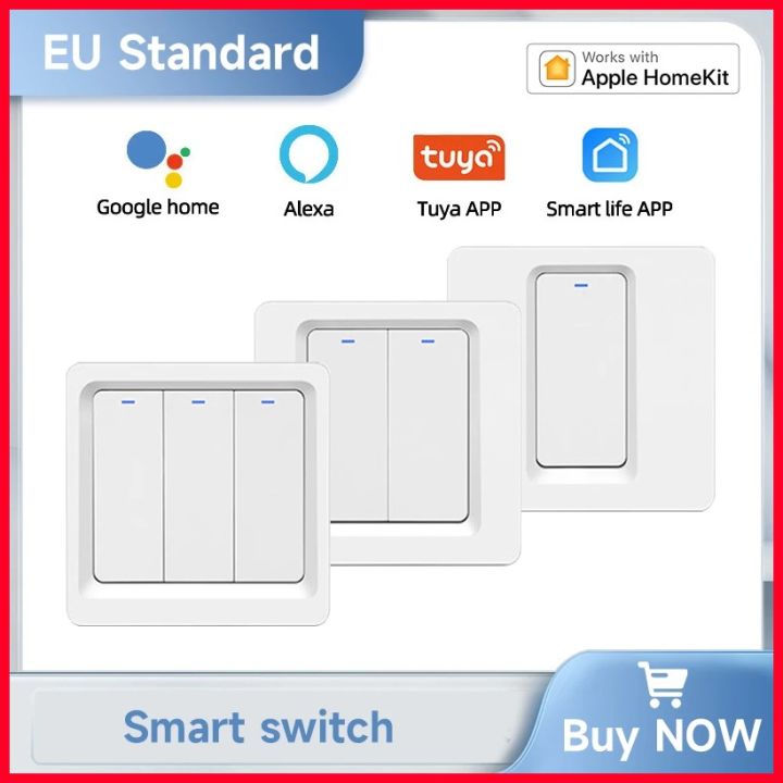 【HOT HOT SWITCH 568】 Smart Home Apple Homekit Smart WiFi Push Button ...