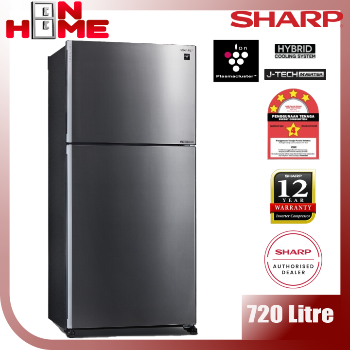 Sharp 610/670/720L Mega Freezer 2 Doors Refrigerator Peti Sejuk | Lazada