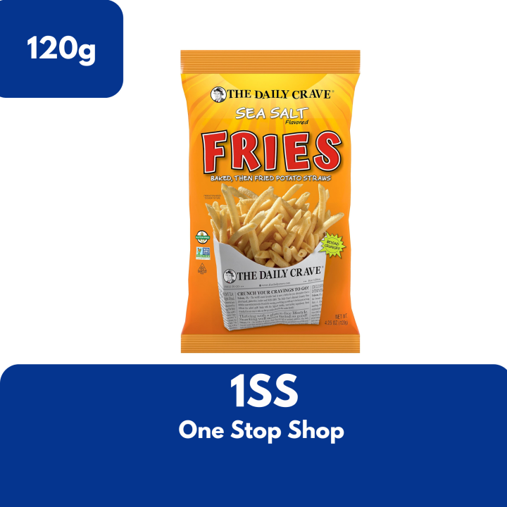 The Daily Crave Sea Salt Fries, 120g | Lazada PH