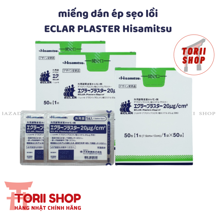[Bán lẻ] Miếng dán ép sẹo lồi ECLAR PLASTER Hisamitsu 7.5x10cm hàng ...