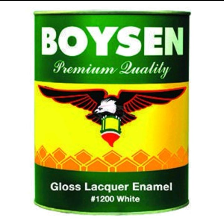 Boysen Gloss Lacquer Enamel White #1200 4Liters | Lazada PH