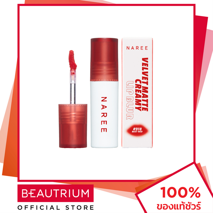 NAREE Velvet Matte Creamy Lip Blur ลิปสติก 3g BEAUTRIUM บิวเทรี่ยม นารี ...