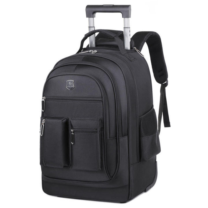 SM Business Trolley Laptop Backpack With Wheels Cabin Luggage Bag ...