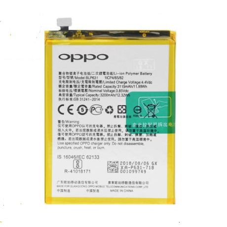 แบตเตอรี่ OPPO A77 CPH1715 / F5 CPH1723 / BLP631 F5 Youth CPH1725 A73 ...