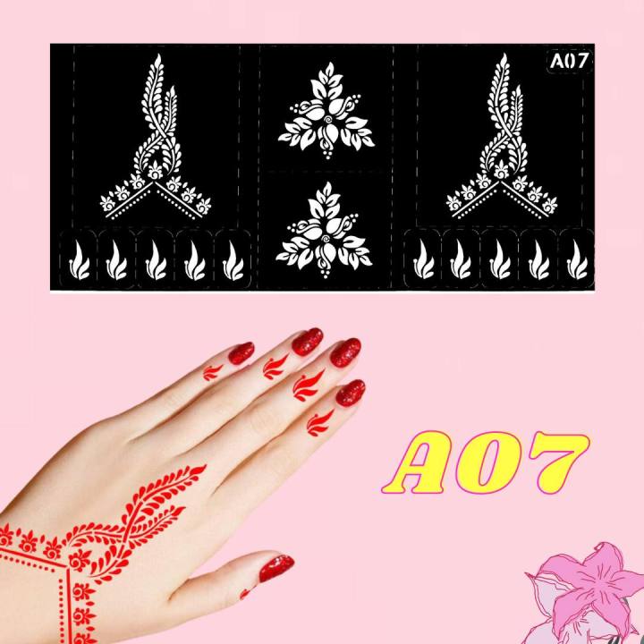 Sticker Inai / Sticker Henna / Henna Stencil / Mehndi Stencil (A07 ...