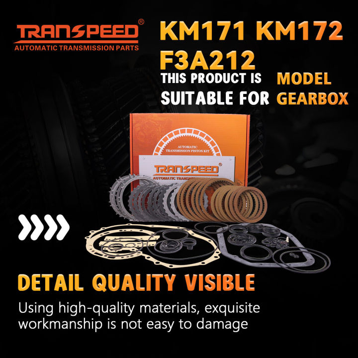 TRANSPEED KM171 KM172 F3A212 Auto Transmission Rebuild Master Kit For ...
