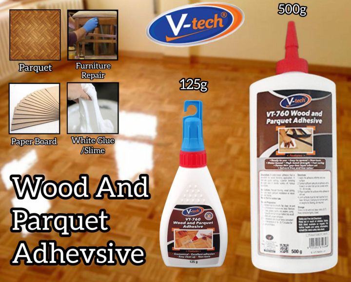 Extra Strong & Bonding Lasting Vtech Wood And Parquet Adhesive White ...