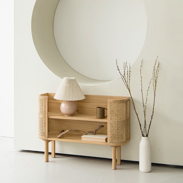 RAK ROTAN RATTAN BUFFET VINTAGE MINIMALIST | Lazada Indonesia