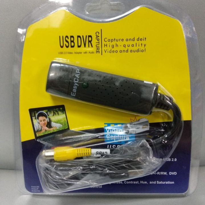Usb DVR Capture EasyCap USB 2.0 Video Adapter with Audio AV RCA ...